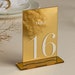 Mirror Silver Acrylic Table Numbers | Wedding Table Numbers | Wedding ...
