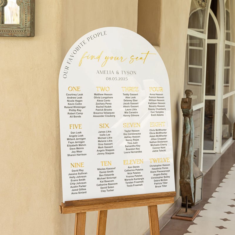 Wedding Wall Guest Chart - Etsy