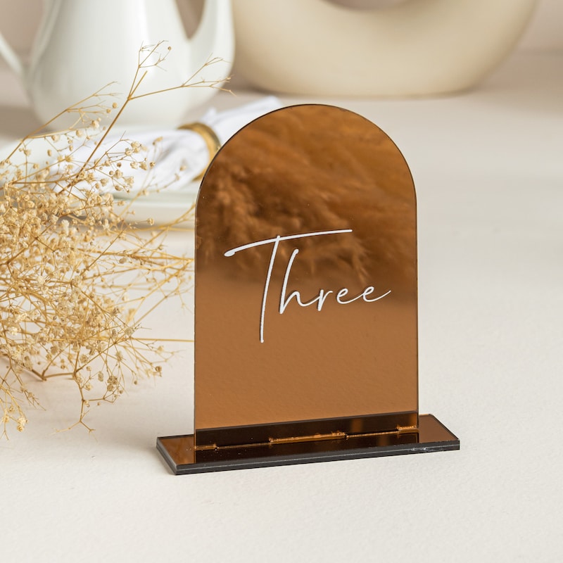 Copper Table Numbers - Etsy