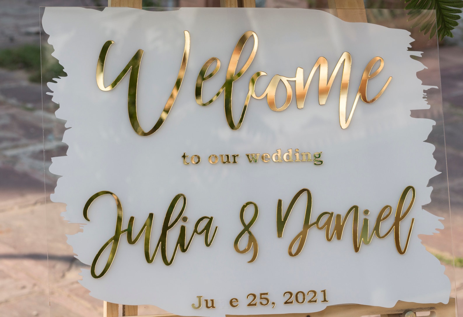 Personalized Painted Back Welcome Sign Brushed Back Acrylic | Etsy