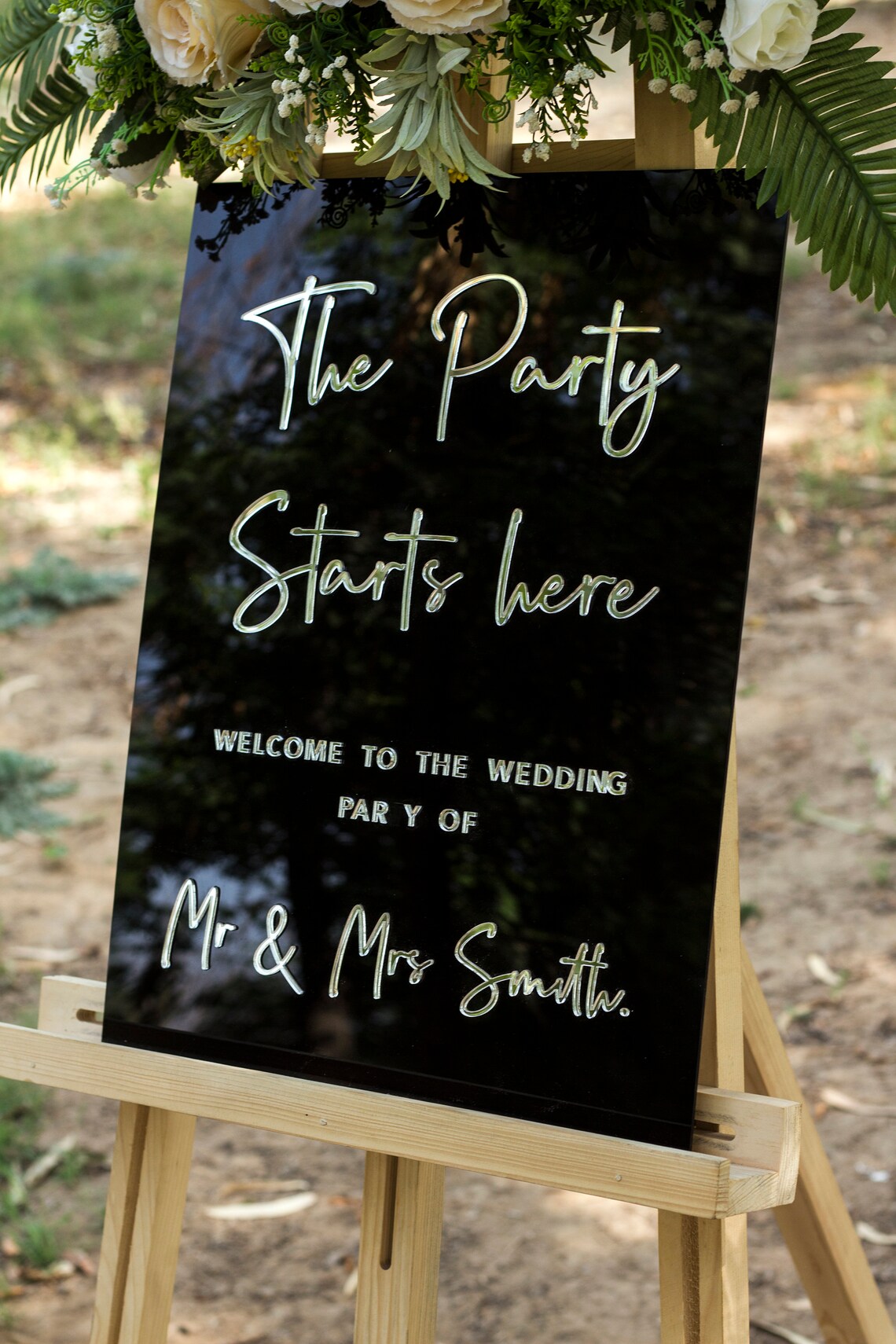 The Party Starts Here Sign 3D Wedding Welcome Sign Acrylic - Etsy UK
