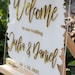 Personalized Painted Back Welcome Sign Brushed Back Acrylic - Etsy