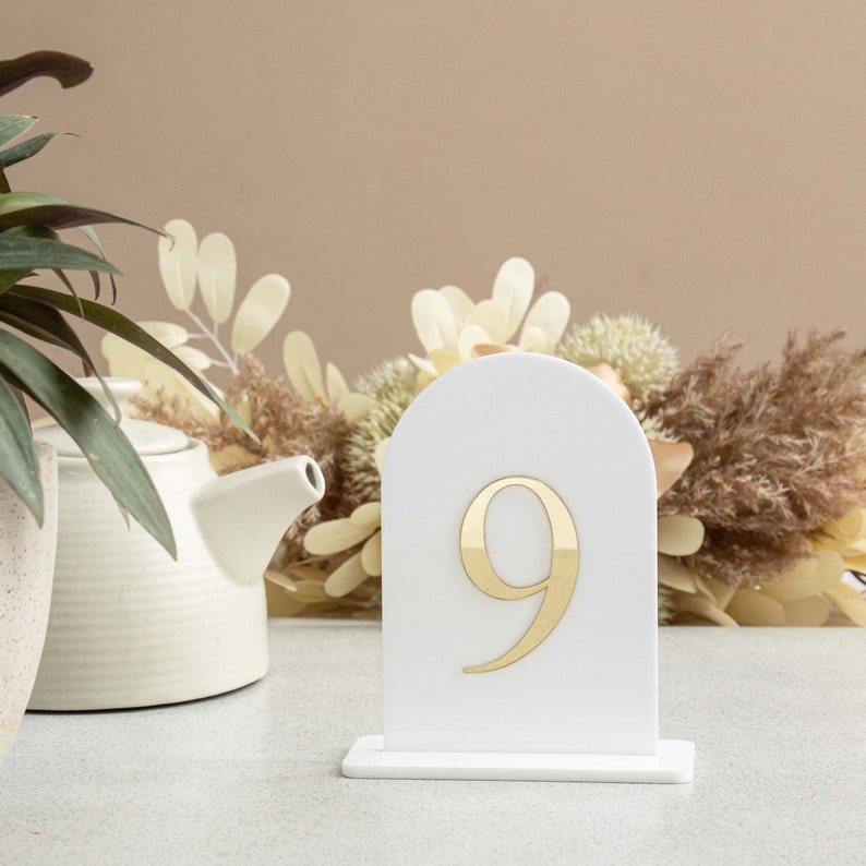 Arch Table Numbers Table Numbers Acrylic Table Numbers | Etsy