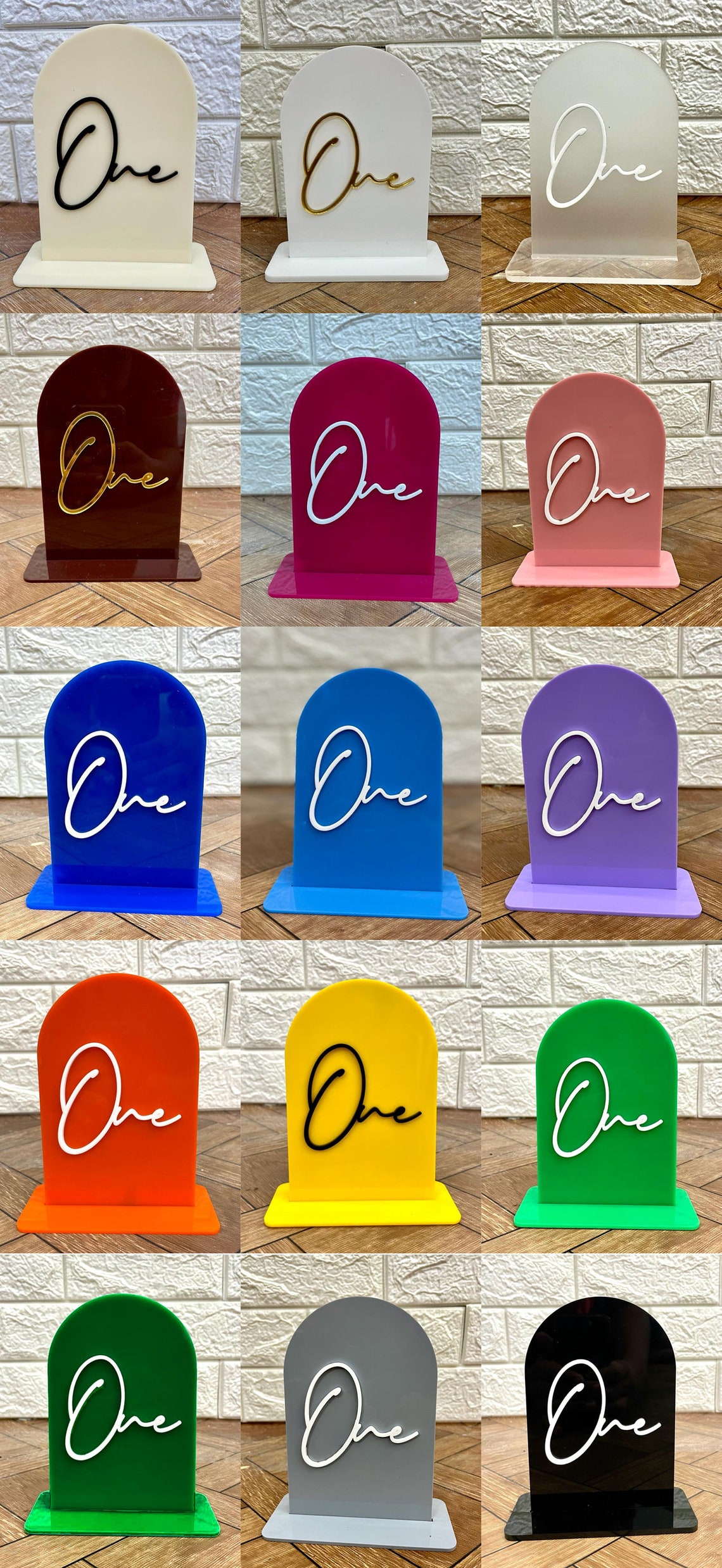 Arch Table Numbers Table Numbers Acrylic Table Numbers - Etsy