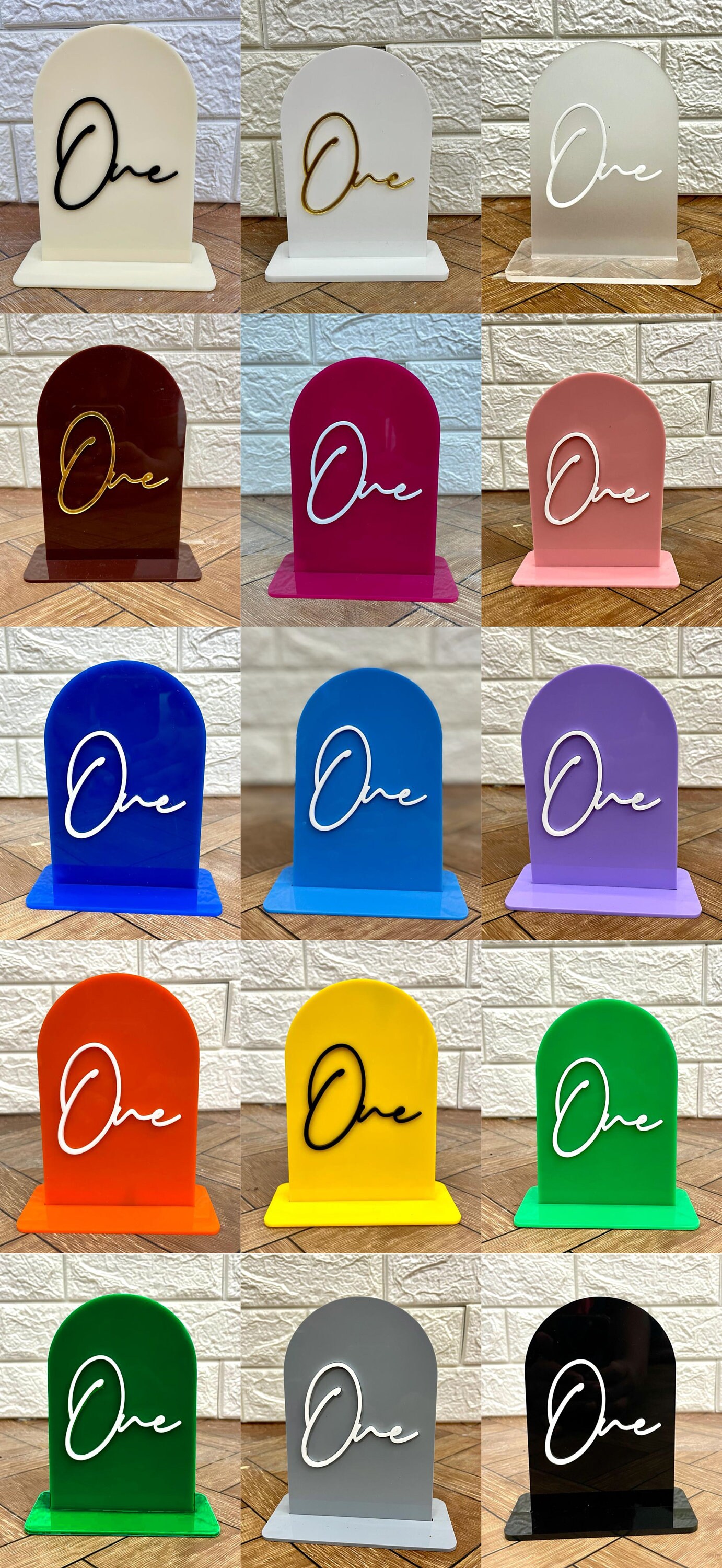 Arch Table Numbers Table Numbers Acrylic Table Numbers - Etsy