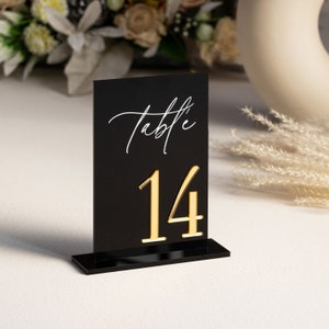 Frosted Acrylic Table Numbers - Frosted Acrylic Sign - Wedding Table ...