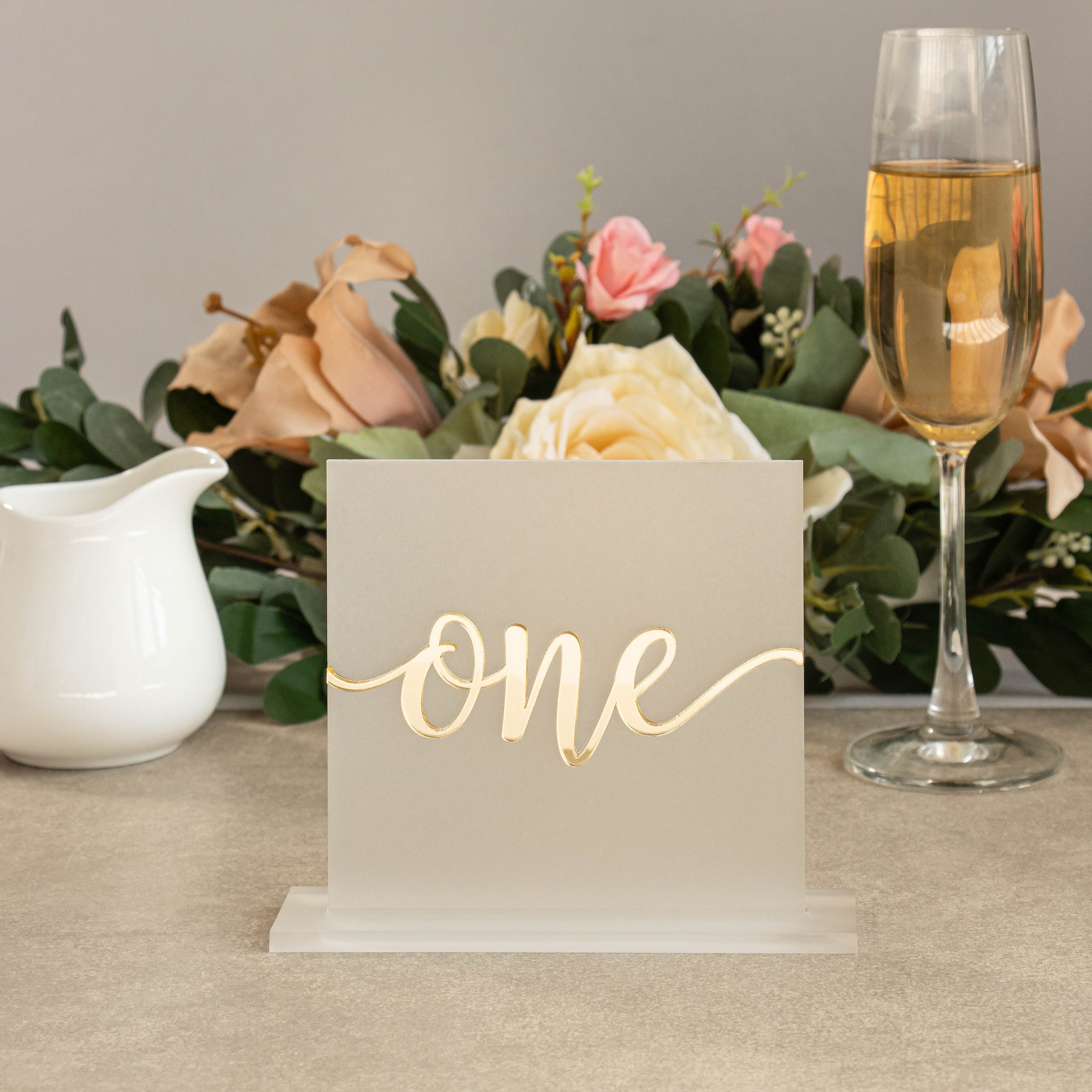 Frosted Table Numbers Table Numbers Acrylic Table Numbers - Etsy