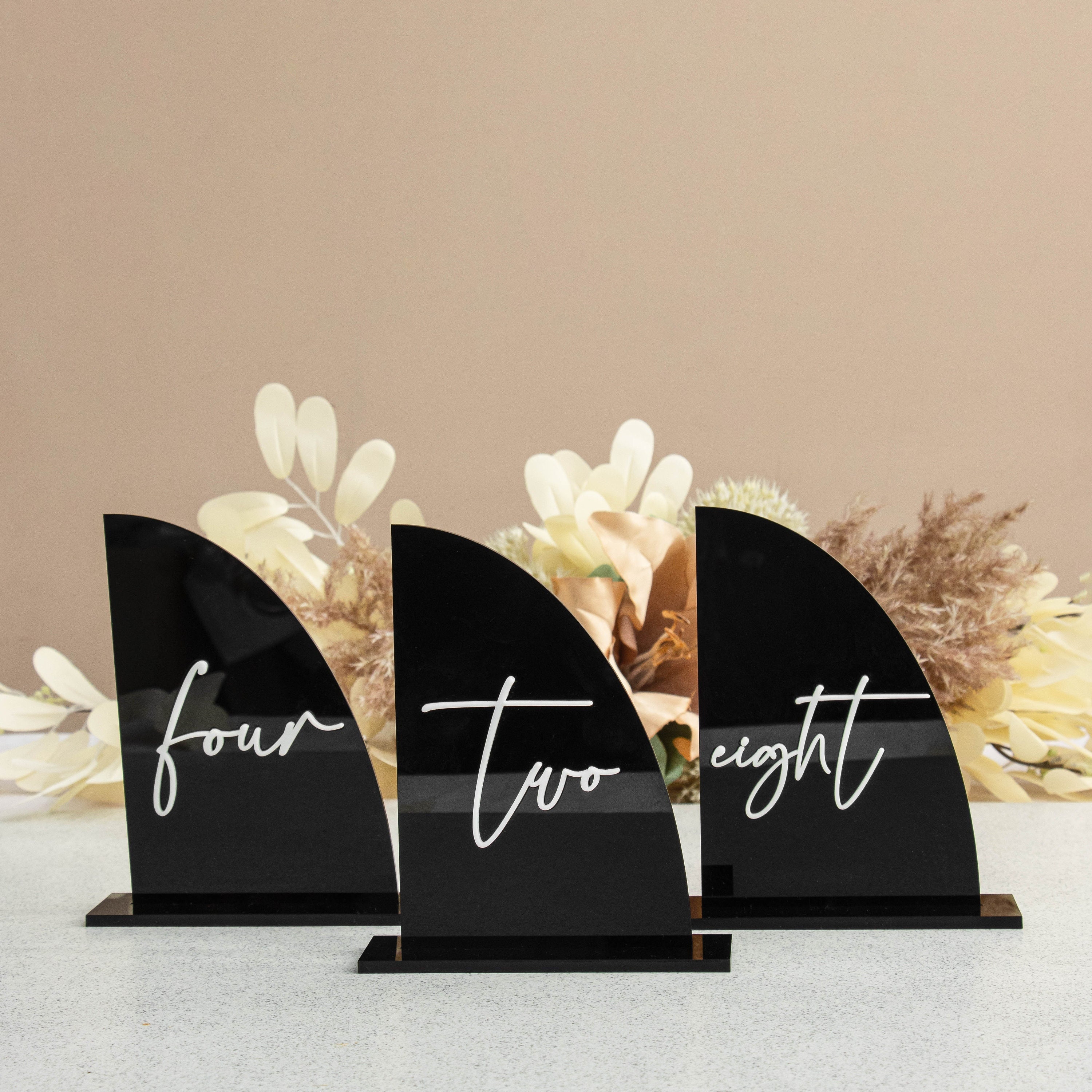 Arch Table Numbers Table Numbers Acrylic Table Numbers - Etsy