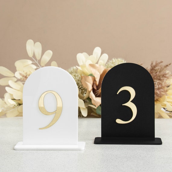 Arch Table Numbers Table Numbers Acrylic Table Numbers - Etsy