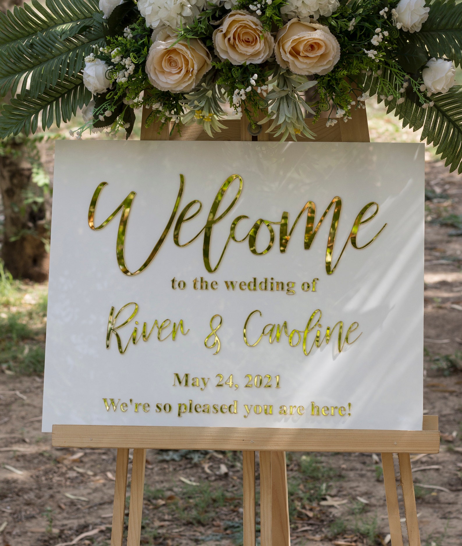 Acrylic Last Name Wedding Sign 3D Wedding Welcome Sign - Etsy