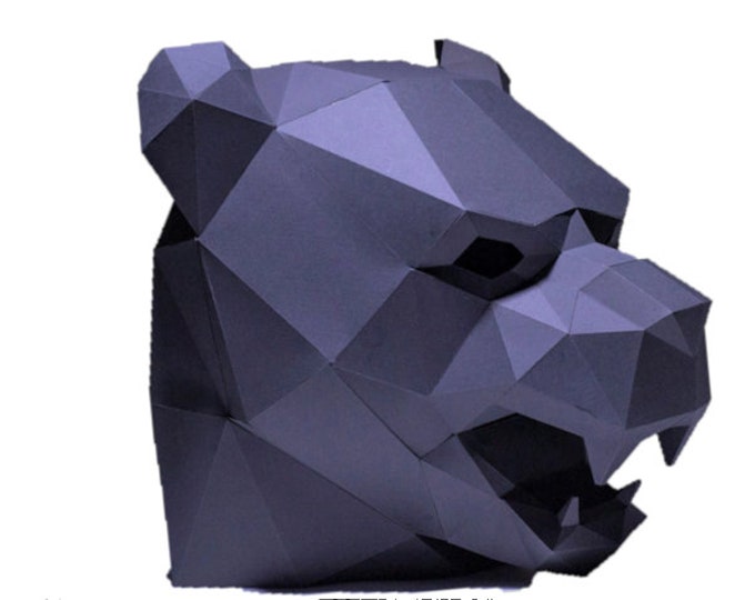 Prajna Mask, Papercraft , DIY , Low Poly , PDF Papercraft , Fantasy ...
