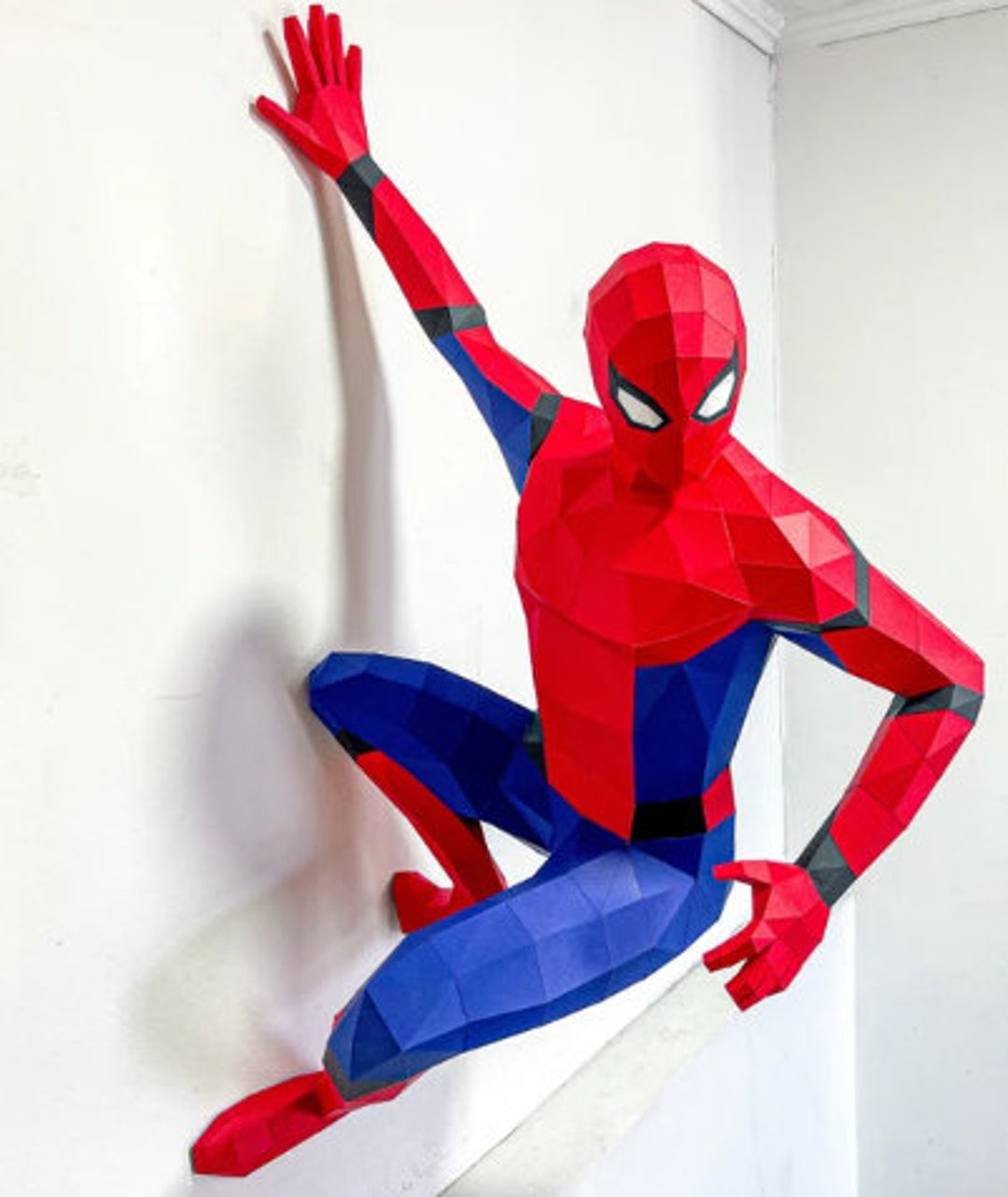 3D Spiderman, Super Hero, 3D Papercraft, Digital Template, Origami, Low ...