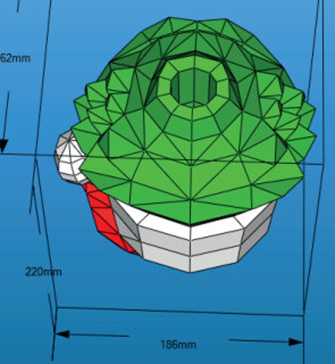 3D Christmas Tree Topper, 3D Papercraft, Low Poly Papercraft, 3D ...
