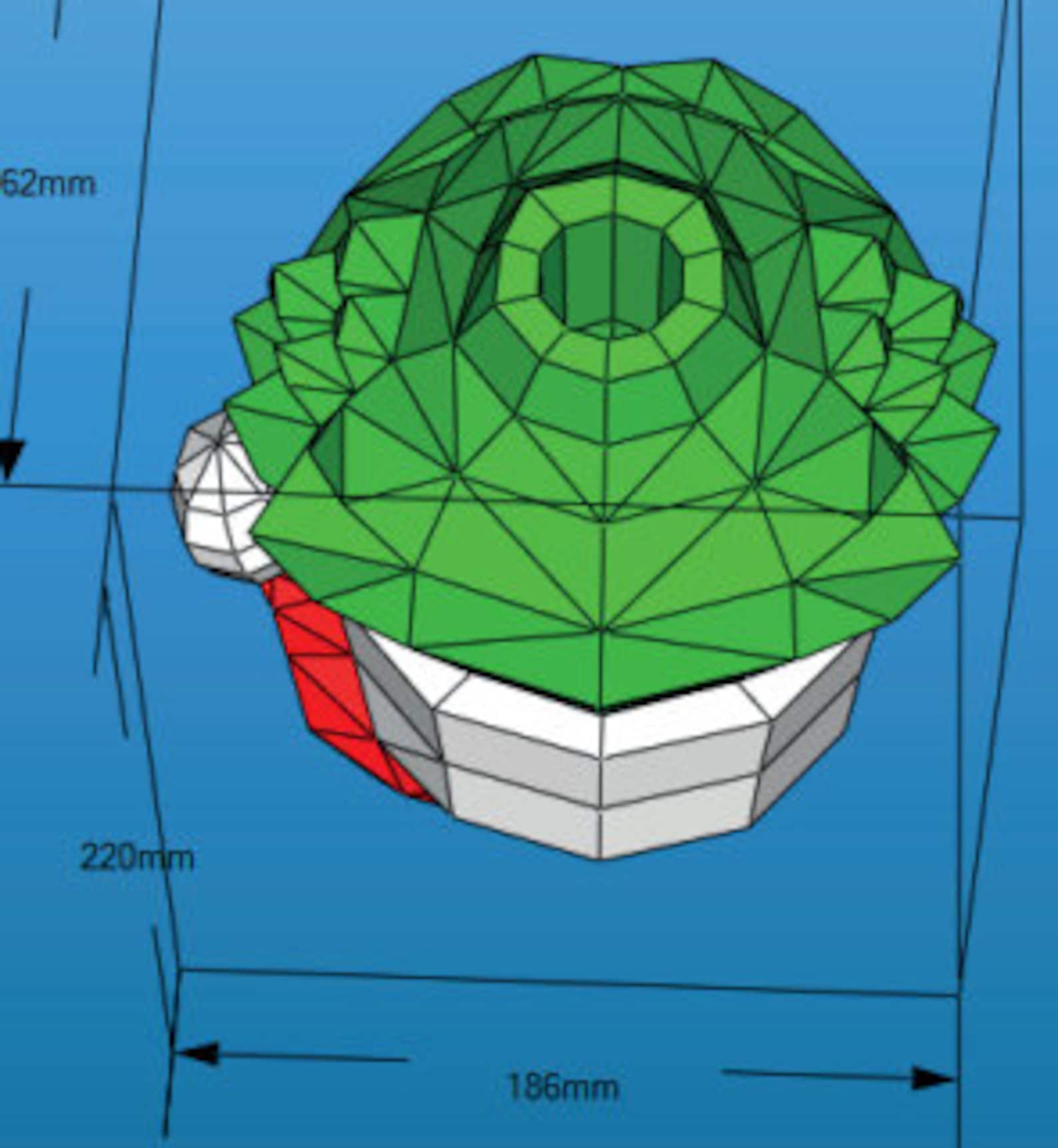 3D Christmas Tree Topper, 3D Papercraft, Low Poly Papercraft, 3D ...