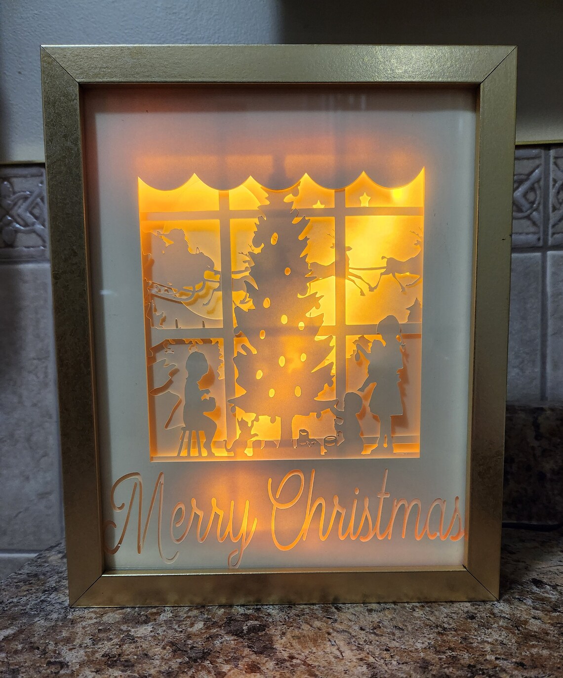 3D CHRISTMAS WINDOW Svg 3D Christmas Svg CHRISTMAS Shadow Box Svg for ...