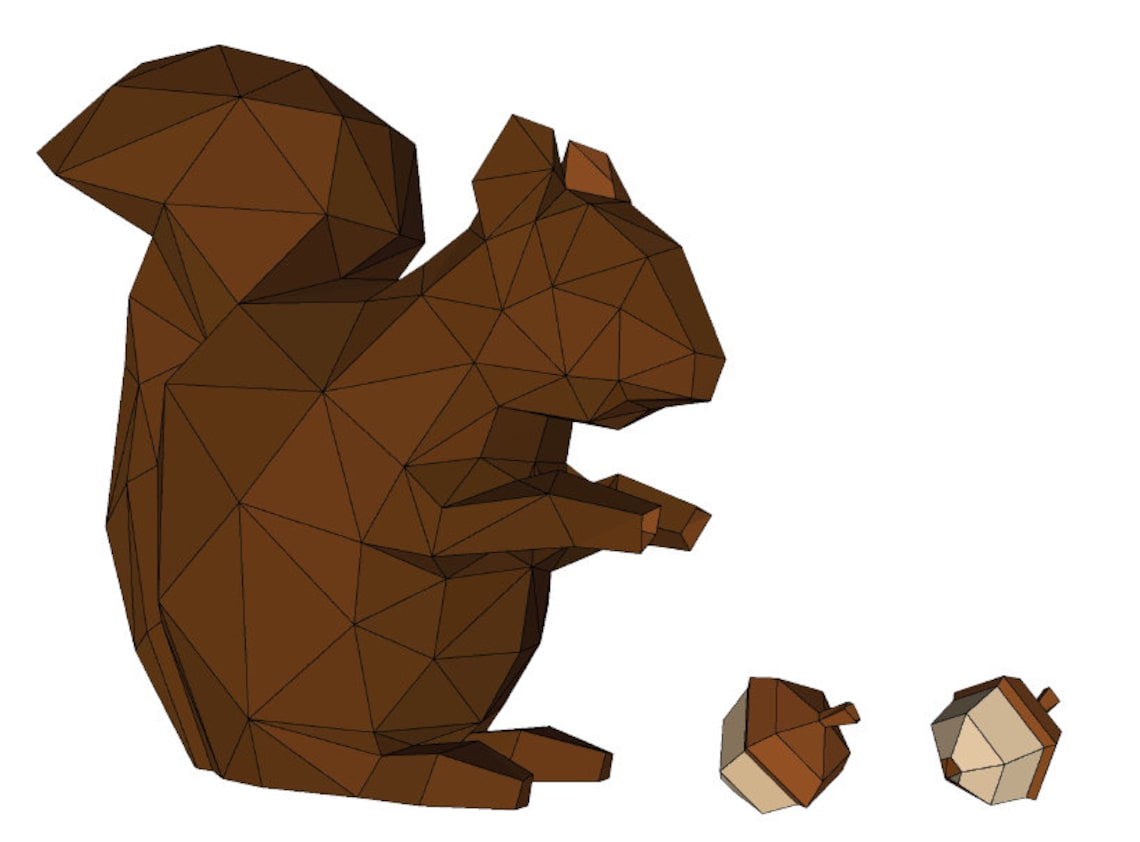 3D Papercraft, 3D Paper Sculpture, Polygonal Paper Sculpture, 3D ...