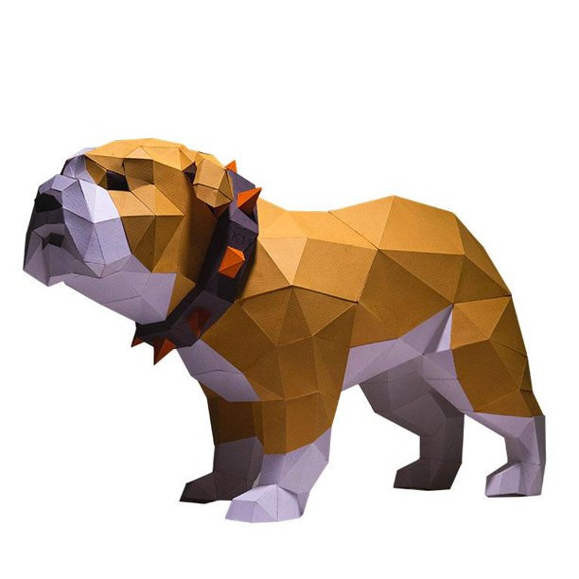 3D Bulldog Papercraft Polygonal Papercraft 3D Papercraft - Etsy