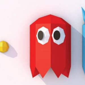 Pacman, 3D Papercraft, Video Game Papercraft, 3D Pacman, Origami ...