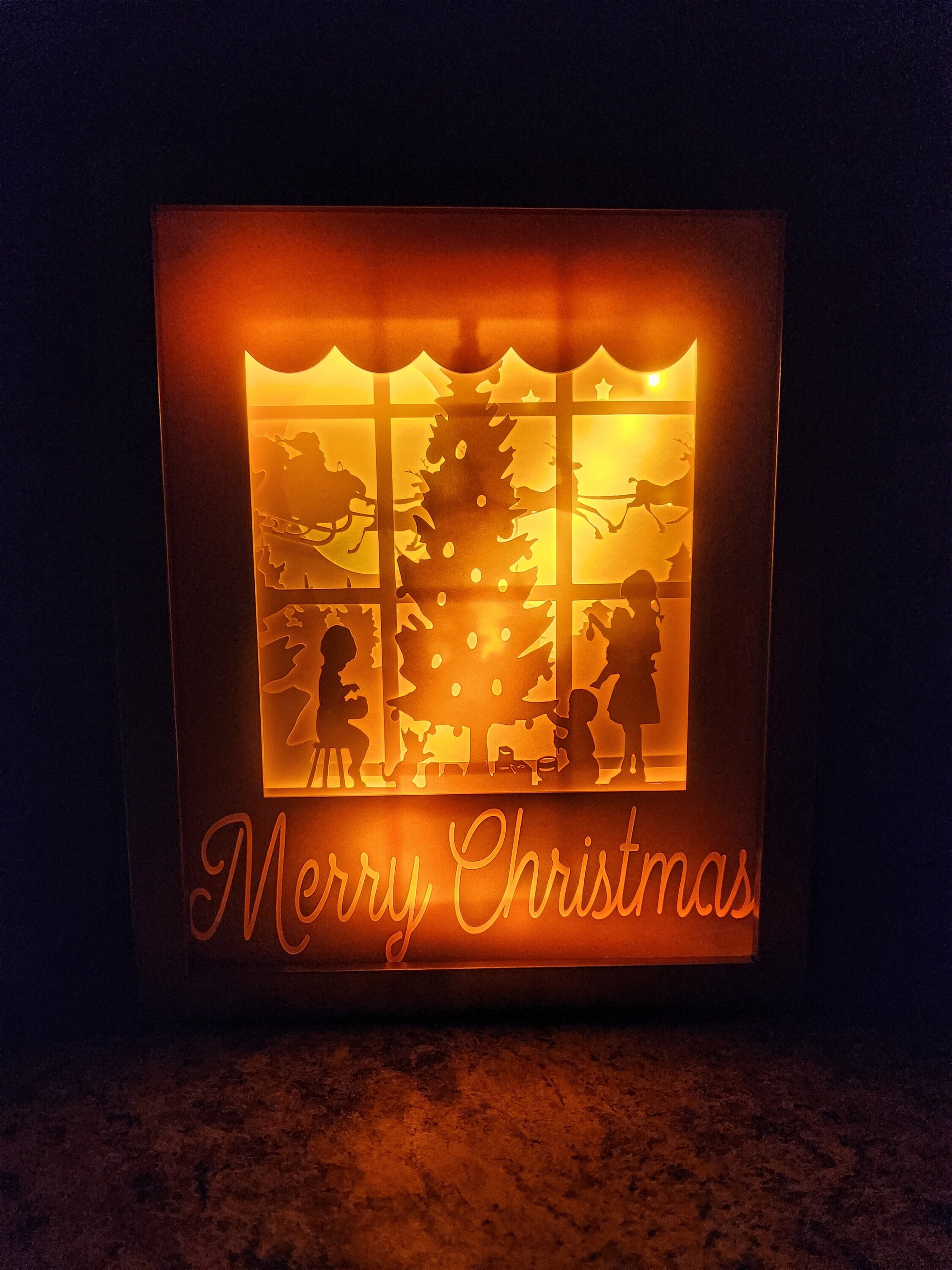3D CHRISTMAS WINDOW Svg - 3D Christmas Svg - CHRISTMAS Shadow Box Svg ...