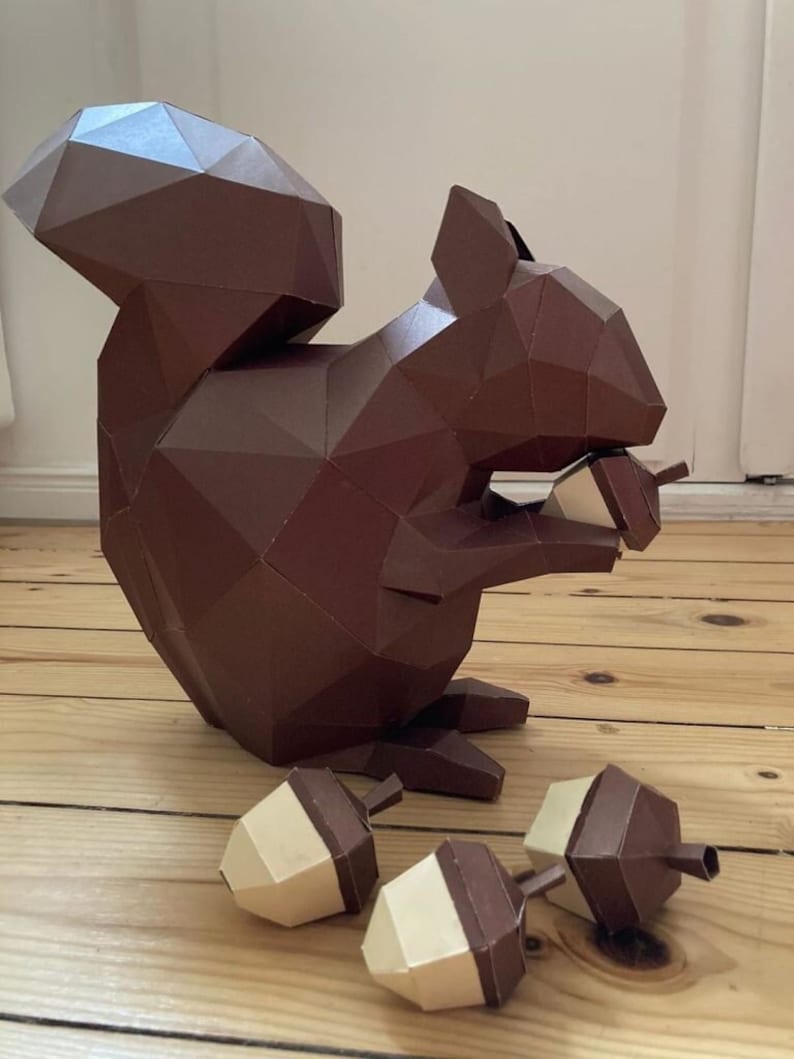 3D Papercraft, 3D Paper Sculpture, Polygonal Paper Sculpture, 3D ...