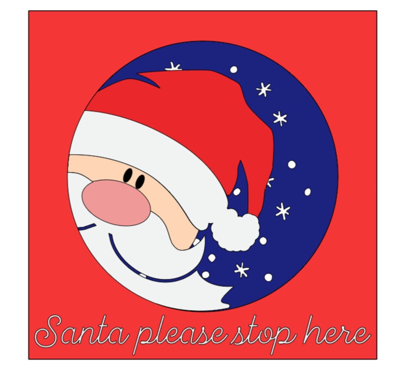 3D SANTA Svg 3D Christmas Svg CHRISTMAS Shadow Box Svg for Cricut for ...
