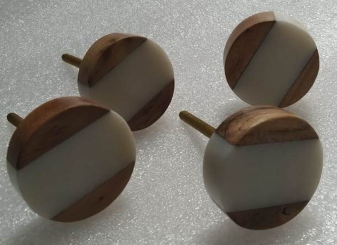 White Marble / Wood Cabinet Drawer Pull Decorative Wardrobe - Etsy
