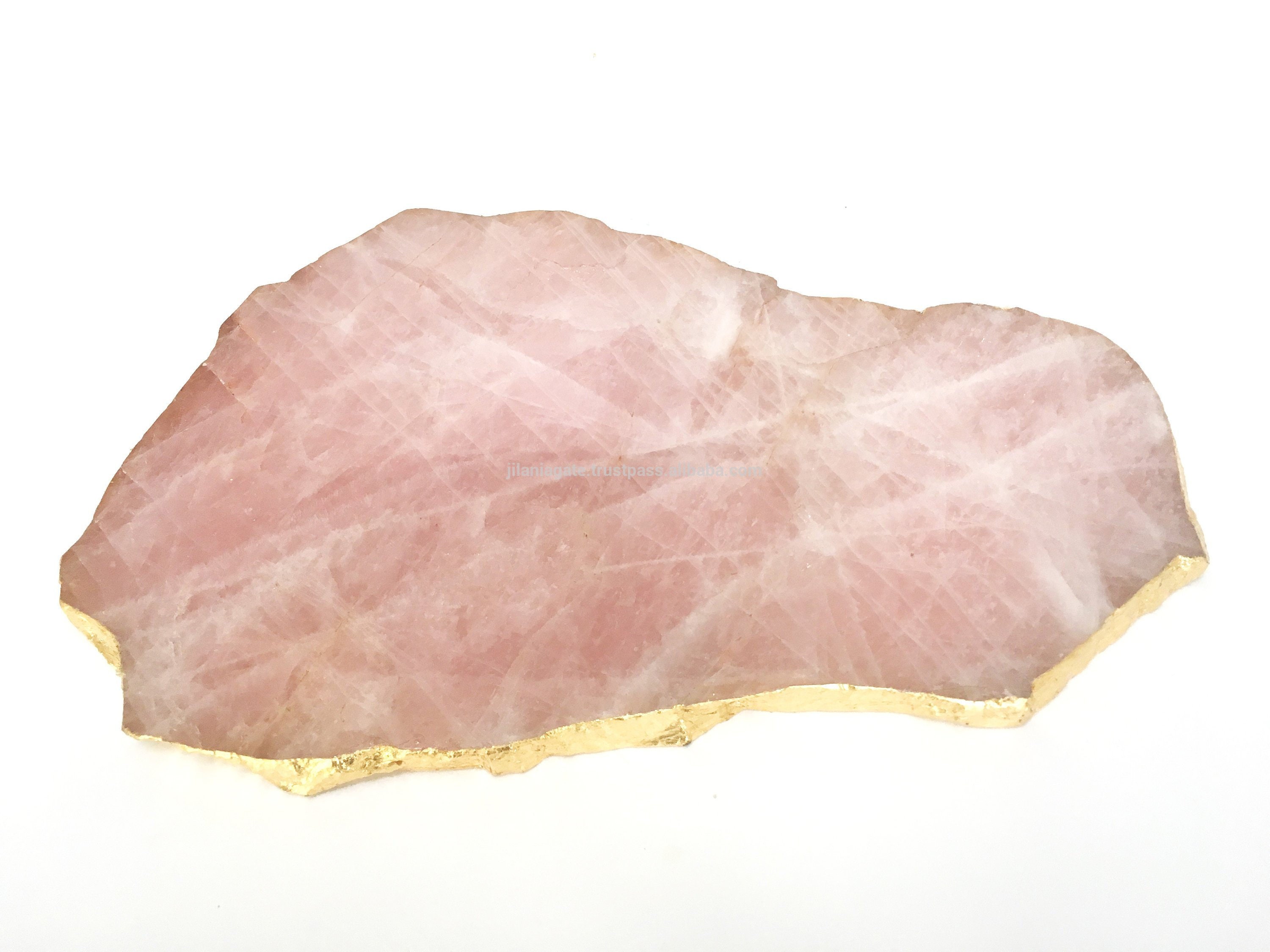 Rose Quartz Agate Platter/serving Tray. Agate Serving Platter | Etsy