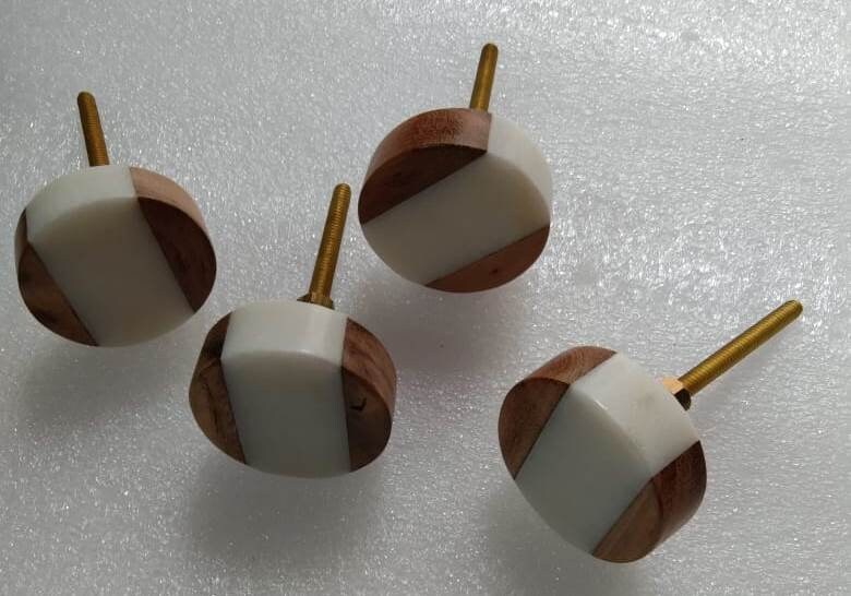 White Marble / Wood Cabinet Drawer Pull Decorative Wardrobe - Etsy