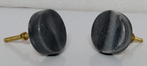 Black Marble Cabinet Drawer Pull Decorative Wardrobe Cupboard | Etsy