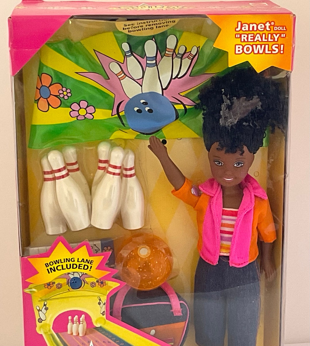 1998 Mattel Bowling Party Janet Doll AA African American #22014 ...