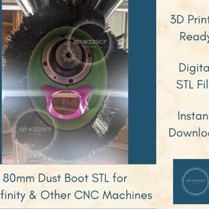 80mm Dust Boot STL for Onefinity With Z16 or Z20 Slider, and Other CNC ...