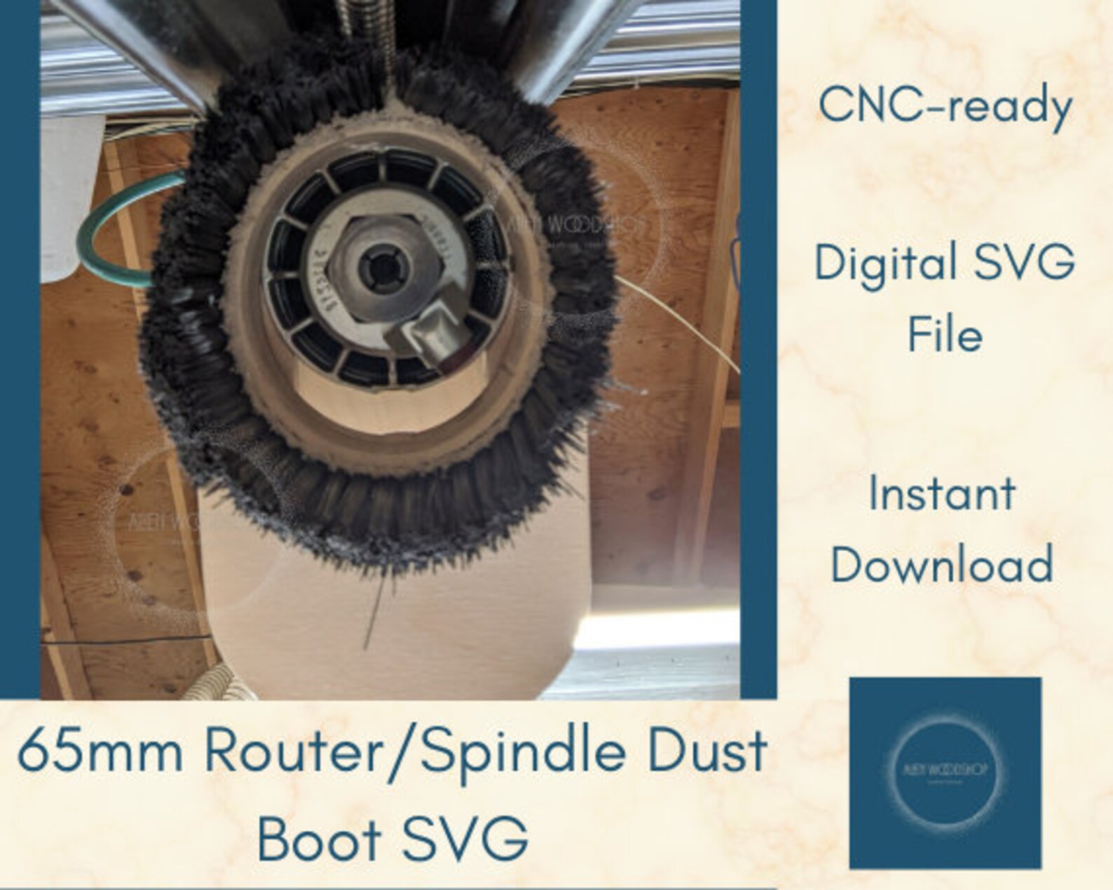 65mm Router/spindle Dust Boot SVG - Etsy