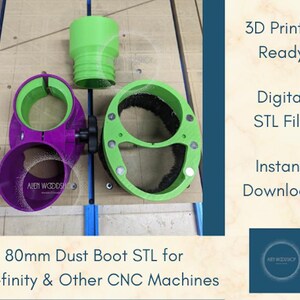 80mm Dust Boot STL for Onefinity With Z16 or Z20 Slider, and Other CNC ...