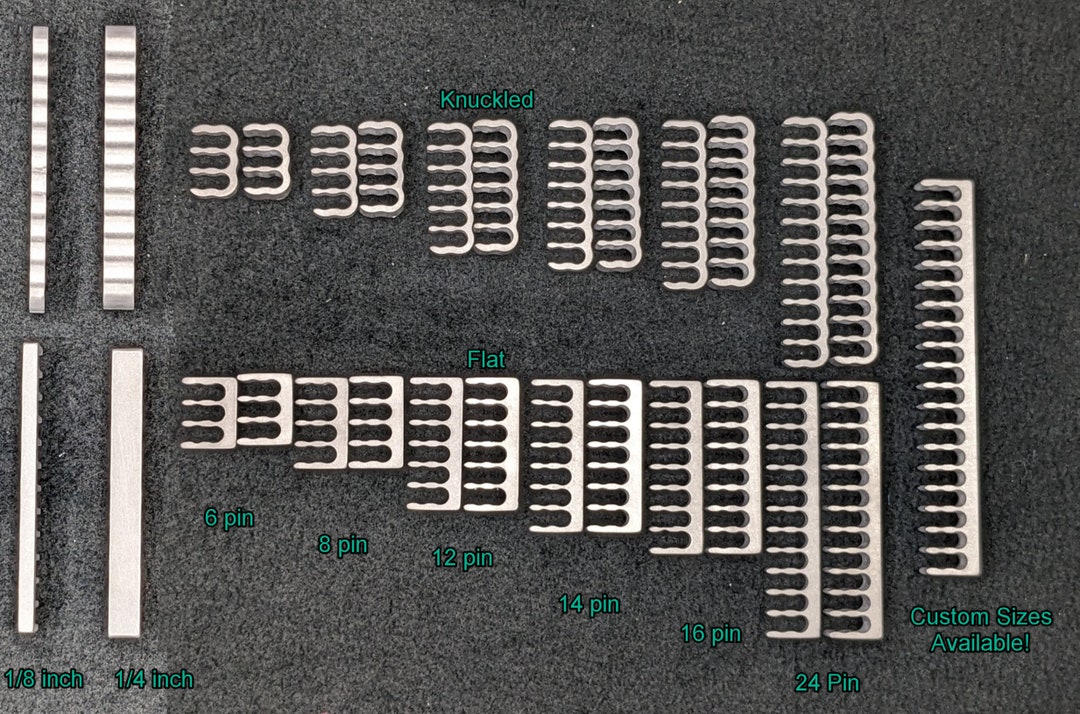 1/4in Flat Aluminum Cable Combs | Custom PC Cable Management - Etsy