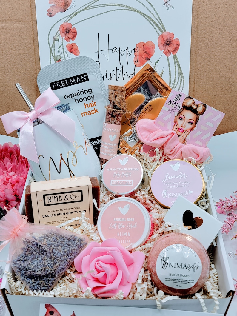 Personalized Spa Gift Box - Birthday Self Care Pamper Basket - Etsy