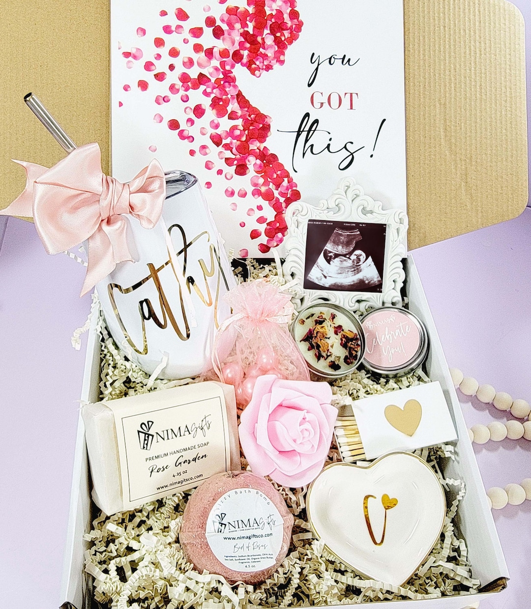 Pregnancy Gift Basket, New Mom Gift Box, Gifts for Expecting New Moms ...