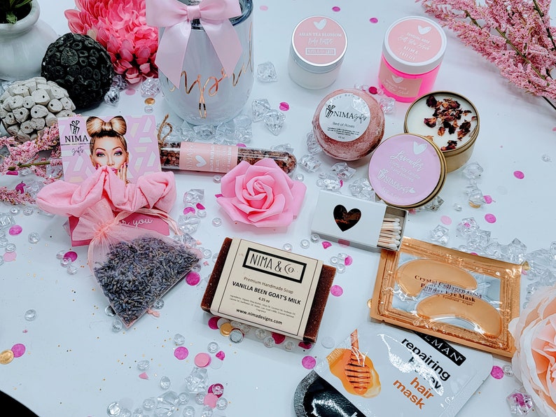 Personalized Spa Gift Box - Birthday Self Care Pamper Basket - Etsy