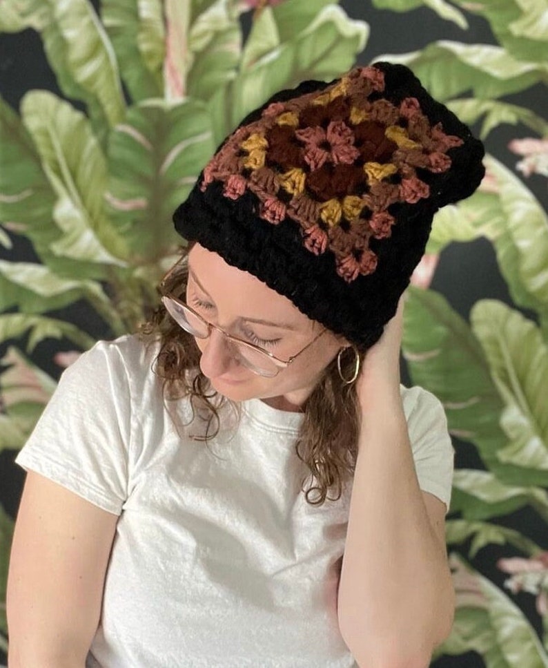 Granny Square Beanie - Etsy
