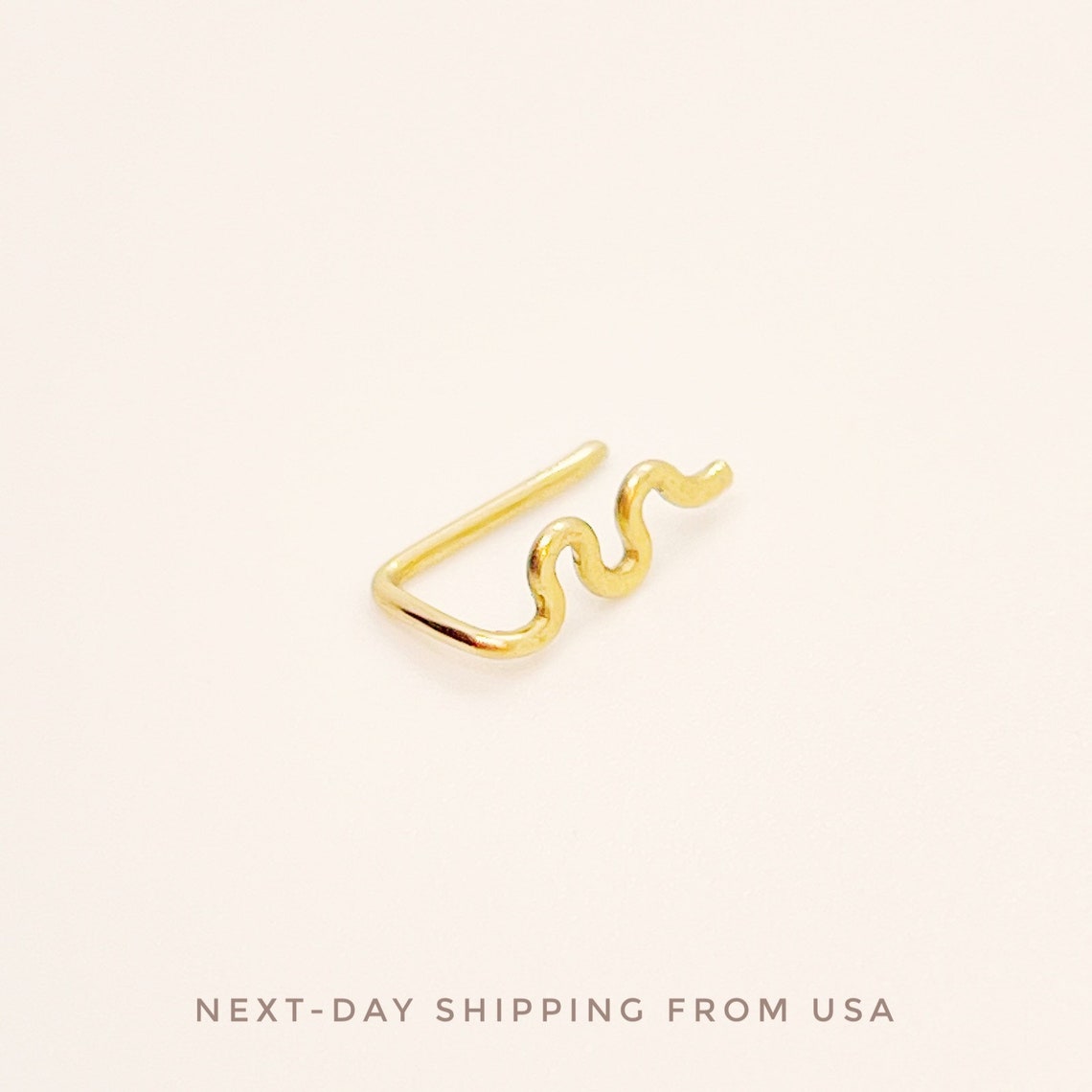Helix Snake Piercing Upper Ear Snake Stud Conch Piercing | Etsy