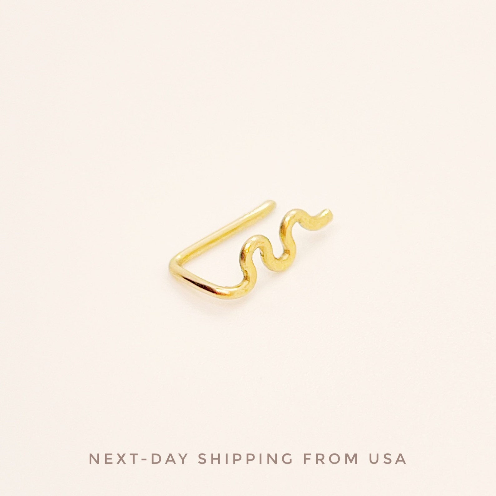 Helix Snake Piercing Upper Ear Snake Stud Conch Piercing | Etsy