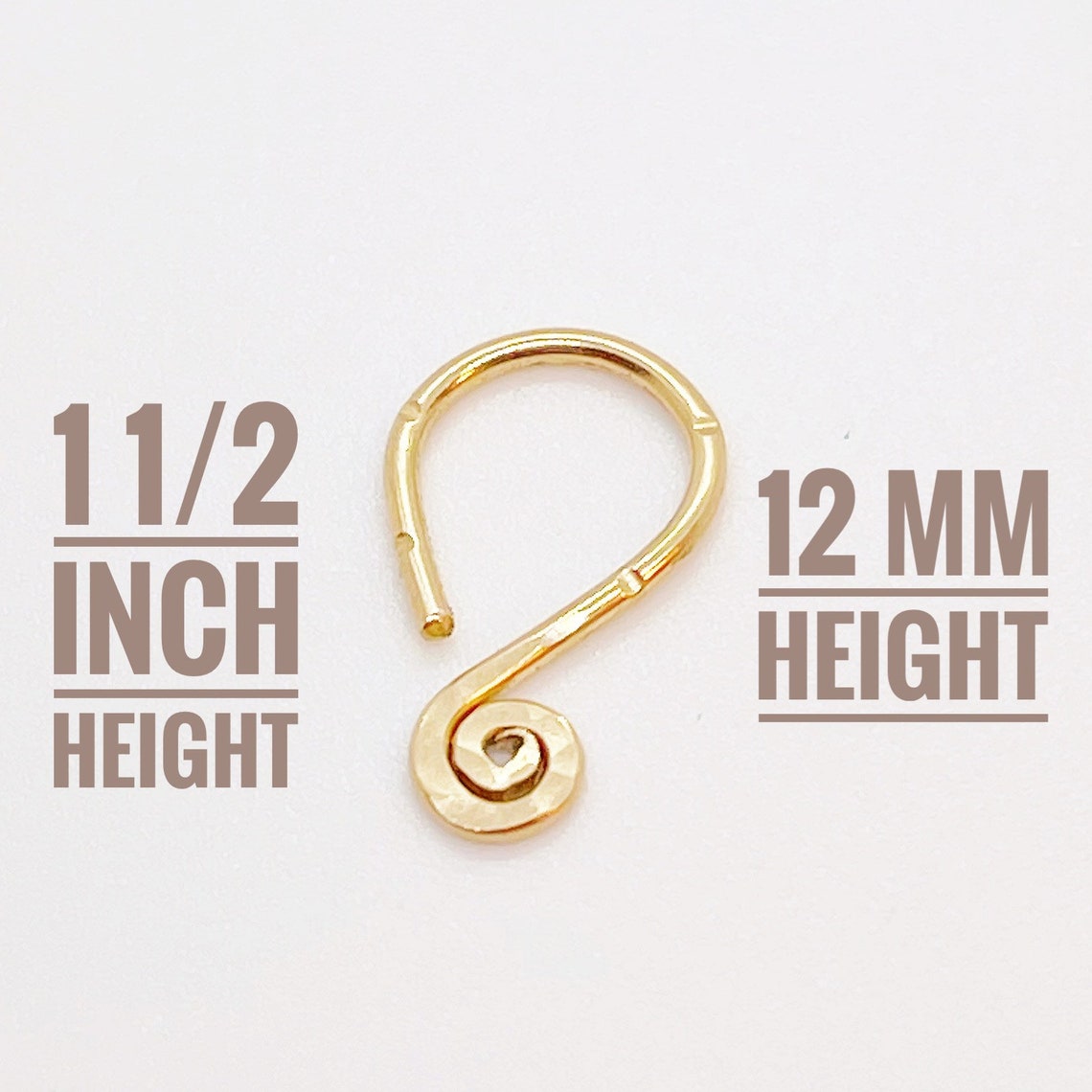 Spiral Cartilage Ring Helix Piercing Tribal 18 Gauge Ring - Etsy