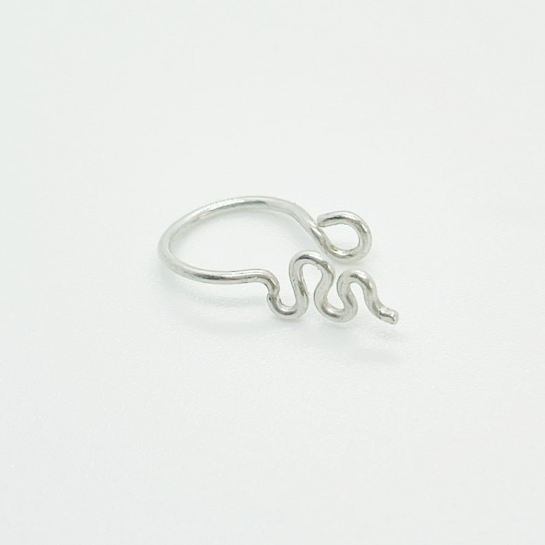 Clip on Nose Cuff Snake Nose Ring Fake Piercing Gold Snake - Etsy