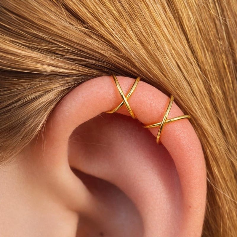 Cross Ear Cuff - Etsy