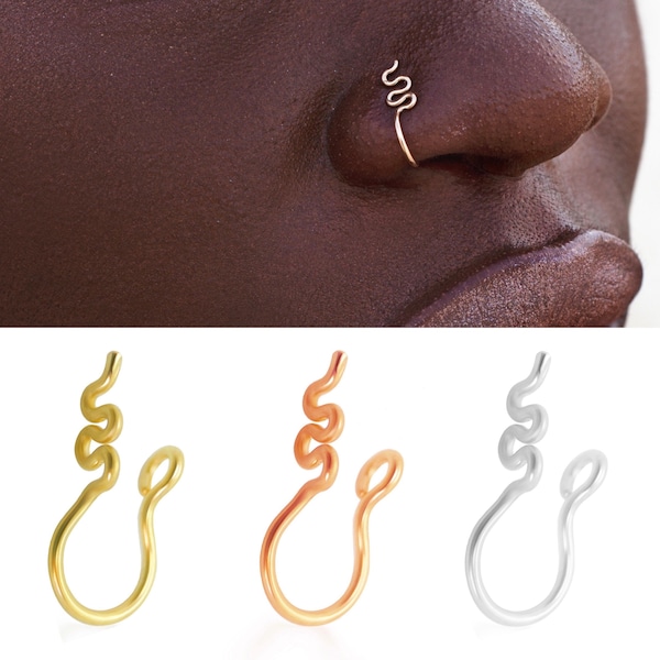 Snake Nose Ring - Etsy