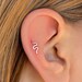 Helix Snake Piercing, Upper Ear Snake Stud, Conch Piercing, Snake ...