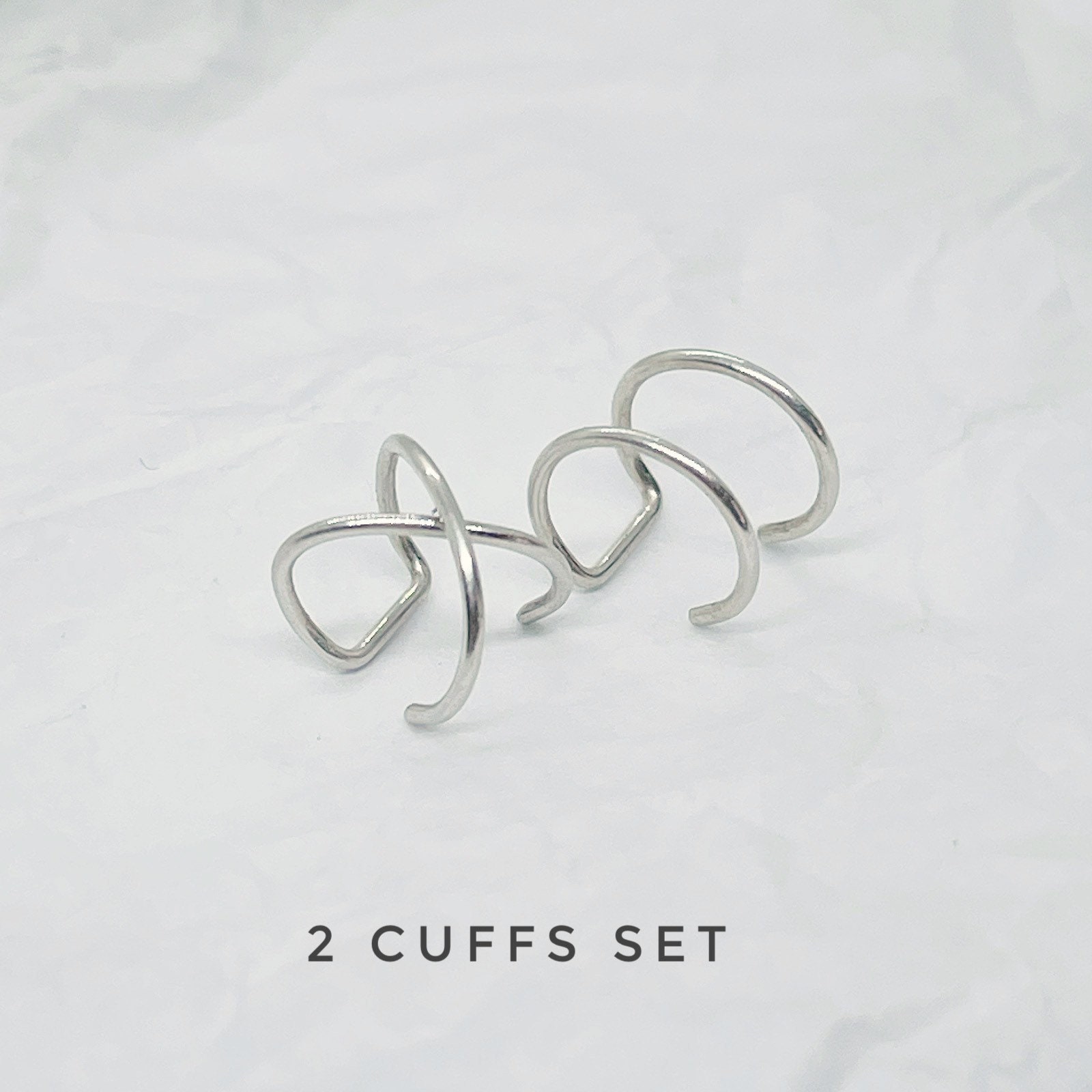 Pick Your Ear Cuffs Set Sterling Silver Ear Wrap Triple Ear - Etsy
