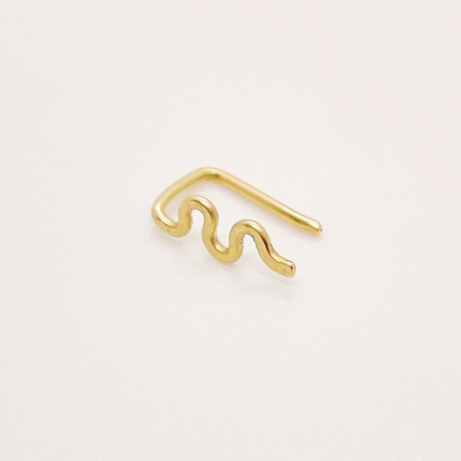 Helix Snake Piercing Upper Ear Snake Stud Conch Piercing | Etsy