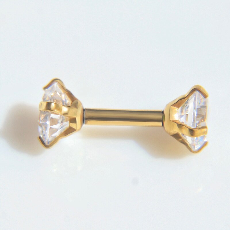6mm Gold Barbell Straight - Etsy