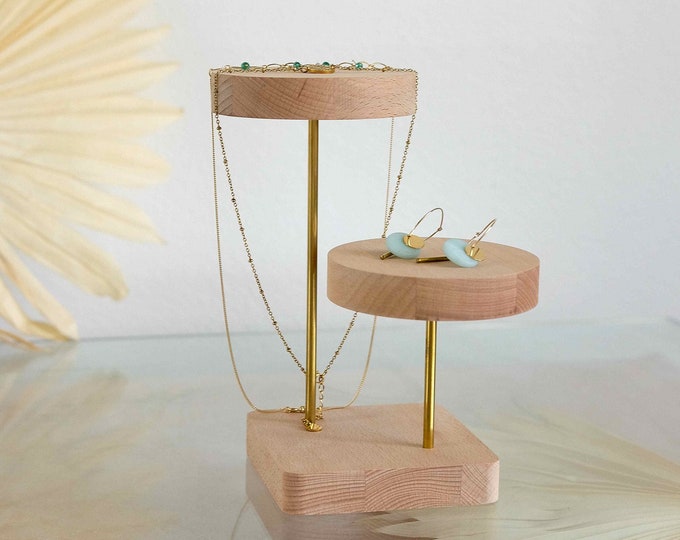 Platform Two Jewelry Wooden Bases - Etsy