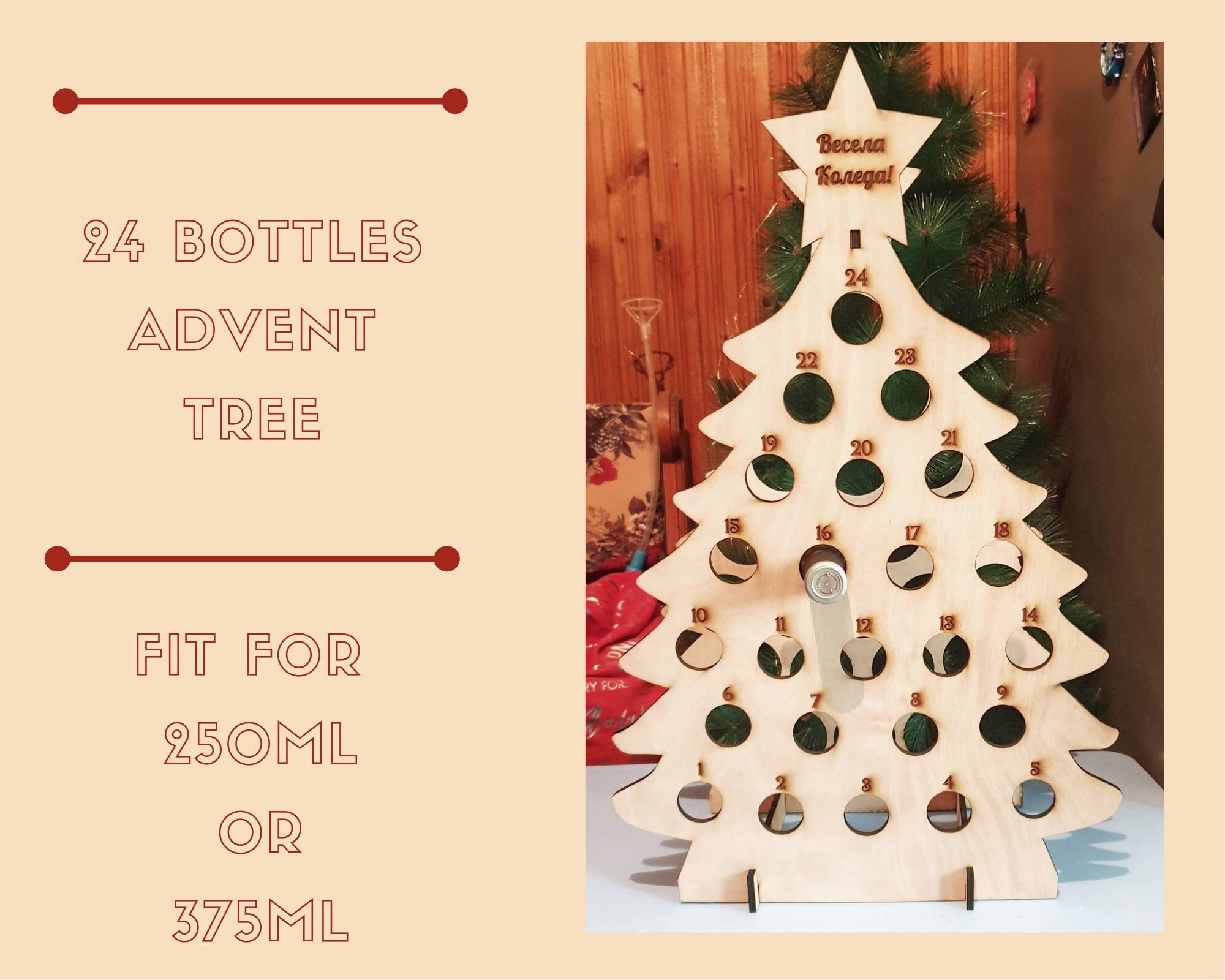 Adult Advent Wine Advent Calendar Wine Christmas Tree Wine - Etsy
